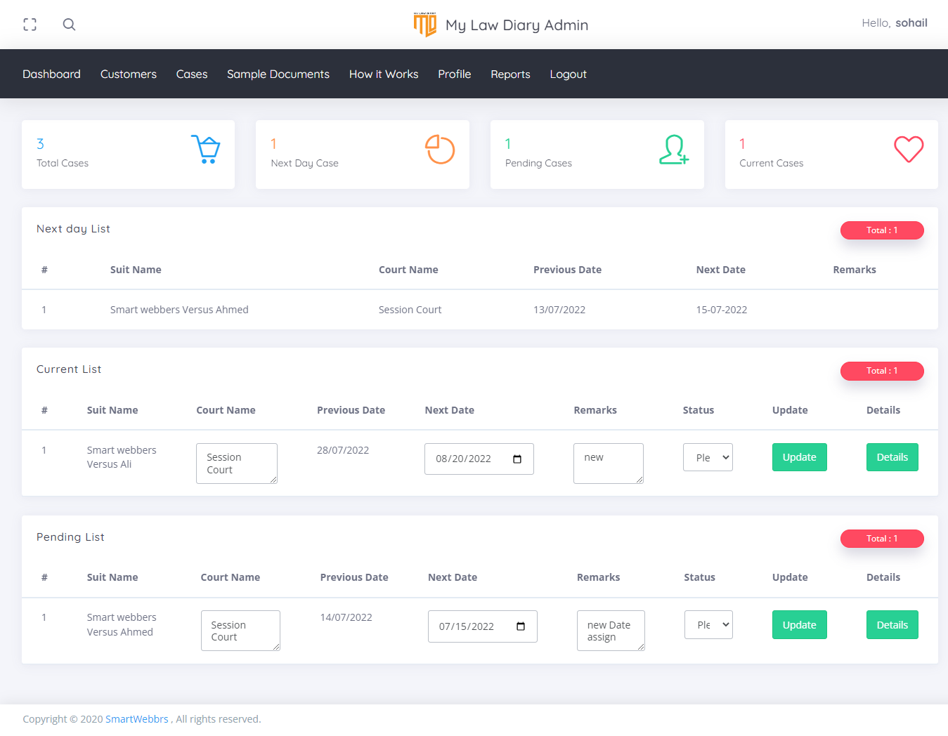 Lawyer E Diary for lawyers in Islamabad & Rawalpindi - My Law Diary